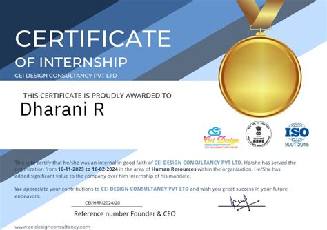 Dharani Ravi On Linkedin Internshipexperience Hrintern