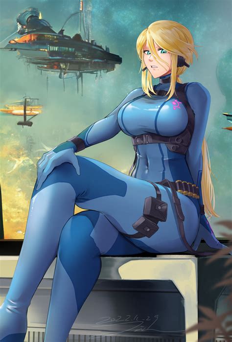 Samus Aran Metroid And 1 More Drawn By Jinfunakigen Danbooru
