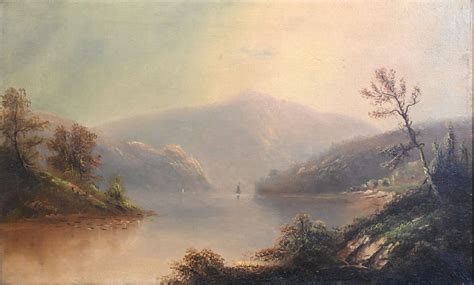 Hudson River School Style Landscape 19th Century Sold At Auction On