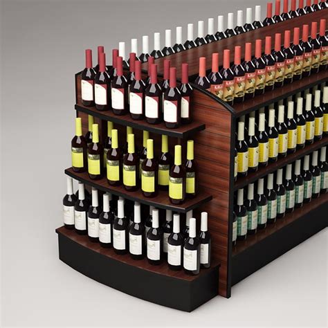 3ds Max Bottles Shelf