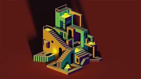 Cubes Maze R Magicavoxel