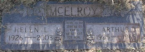 Arthur Oscar Mcelroy 1925 1965 Find A Grave Memorial