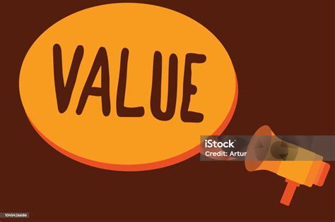 필기 텍스트 값을 작성 합니다 개념 원리 또는 표준 행동 판단을 의미 무엇 인생에서 중요 한 고객에 대한 스톡 벡터 아트 및