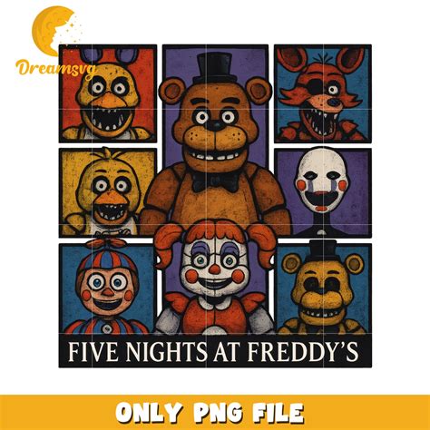 Five Nights At Freddys Characters Design Png Halloween Costumes Png