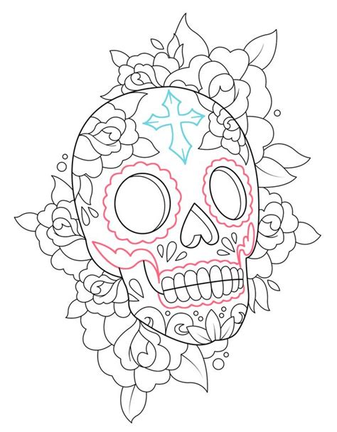 Sugar Skull Tattoo Templates