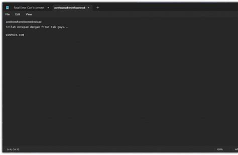 Pengalaman Mencoba Fitur Tab Di Notepad Windows 11