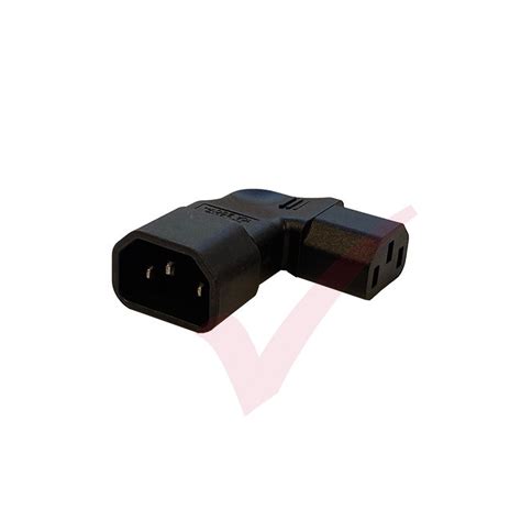 Iec Right Angled C14 To C13 Power Adapter