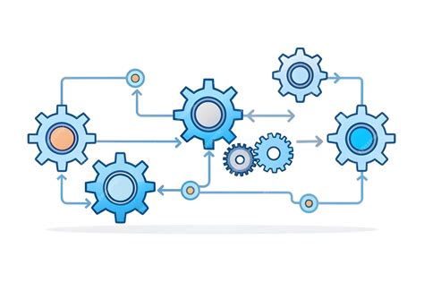 Abstract Ai Algorithmic Flow Vector Concept With Geometric Shapes And