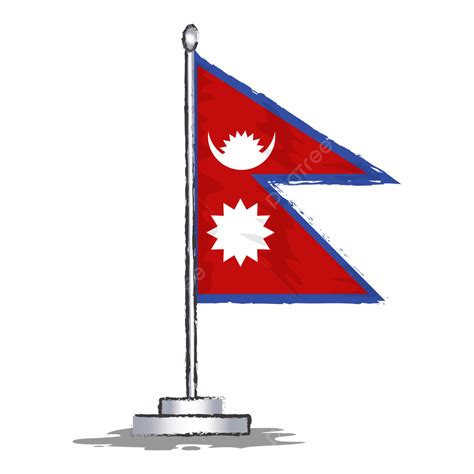 Nepal Flag Vector Illustration Nepal Flag Symbol Nepal Png And