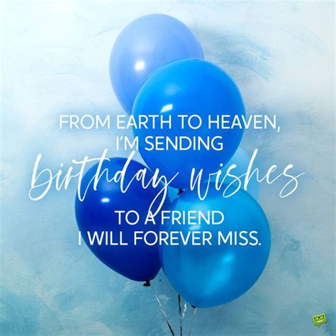 Happy Birthday In Heaven For A Beloved Friend Birthday Wishes For