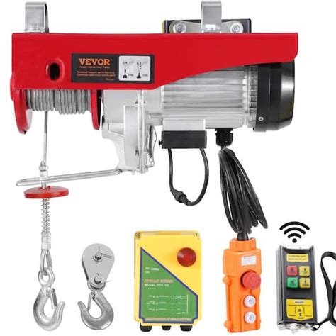 Vevor Electric Hoist 2200 Lbs 120v Electric Winch With 328 Ft Wireless And 14 Ft Wired Remote