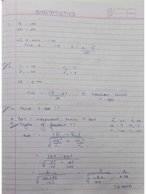 Biostatistics Solution Pdf