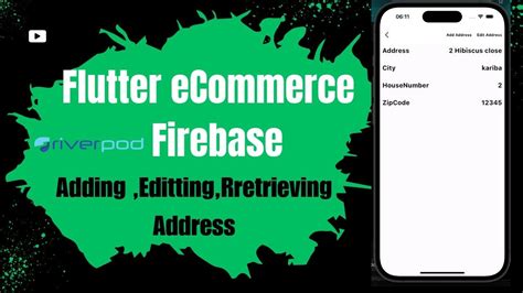 16 flutter ecommerce app saving and retrieving address to firebase firestore youtube