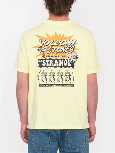 Strange Relics T Shirt Aura Yellow Men Volcom Uk Volcom United