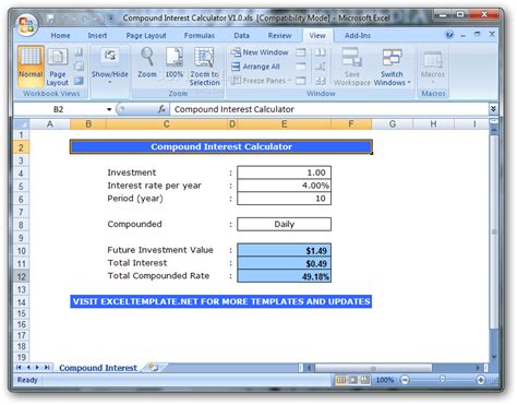 famous compound interest calculator in excel references fresh news