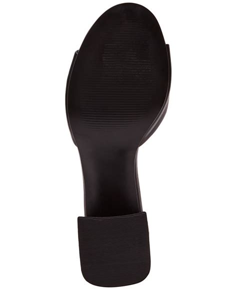 Steve Madden Womens Ella Two Piece Flared Heel Dress Sandals Macys