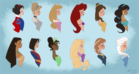 Belle Jasmine Cinderella Mulan Aurora Rapunzel Elsa A