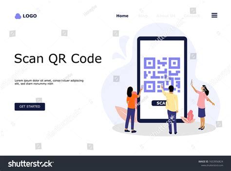 Qr Code Scanning Vector Illustration Concept Stock Vector Royalty Free 1653956824 Shutterstock
