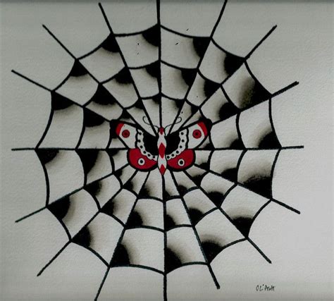 Traditional Spider Web Tattoo Flash Printable Calendars At A Glance