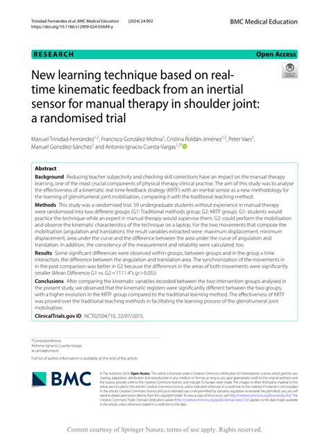 Pdf New Learning Technique Based On Real Time Kinematic Feedback From
