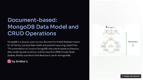 MongoDB Data Model & CRUD Ops: A Comprehensive Guide to NoSQL - Studocu