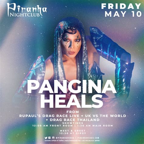 Buy Tickets To Piranha Presents Pangina Heals From Rpdr Live In Las