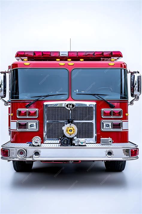 A Red Fire Truck With The Number 2 On The Front Premium Ai Generated