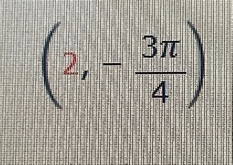 Solved 2 3π4 ﻿find The Three Additional Polar