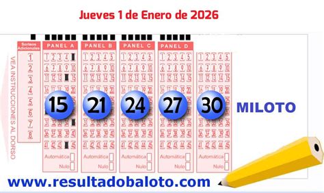 Resultado Miloto Último Sorteo Y Miloto De Hoy