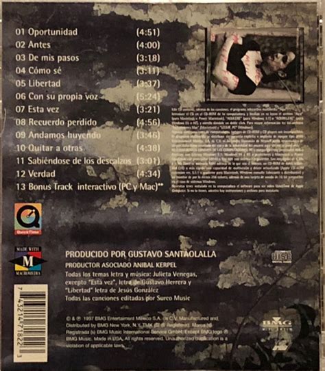 Julieta Venegas Aquí Cd Album Enhanced 1997 [r14862064] Discogs