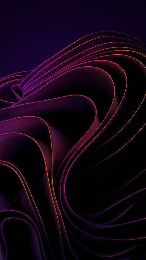Windows 11 Wallpaper 4k Purple Abstract Dark Background