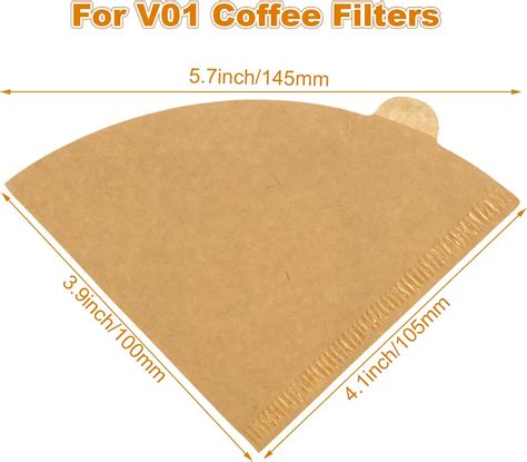 Dajave Paquete De 400 Filtros De Café Pequeños V01 Tamaño 01 Filtros