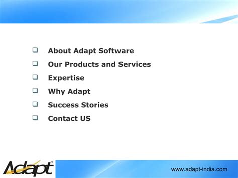 Adapt Software Introduction Jan2017 Ppt
