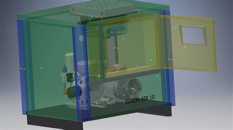 Compressor Chassis 10hp 7kw 3d Model Cgtrader