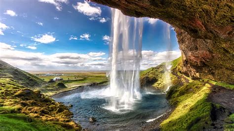 Seljalandsfoss Waterfall Iceland Wallpapers Wallpaper Cave
