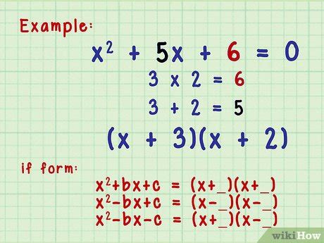 3 Formas De Factorizar Ecuaciones Algebraicas Wikihow