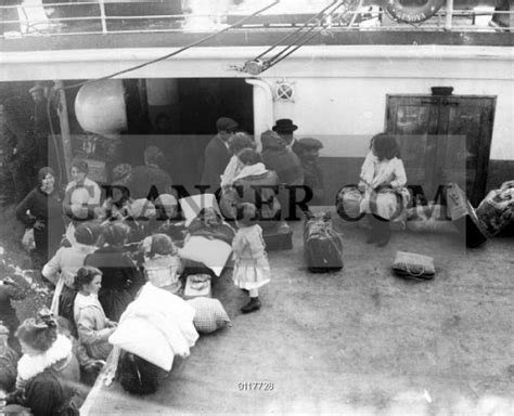 Image Of Immigrant Ship 1919 Italian Immigrants On Board A Ship