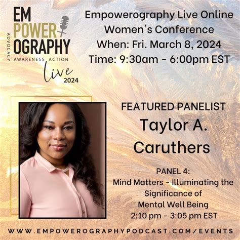 Empowerographylive2024 Taylor A Caruthers Lpn