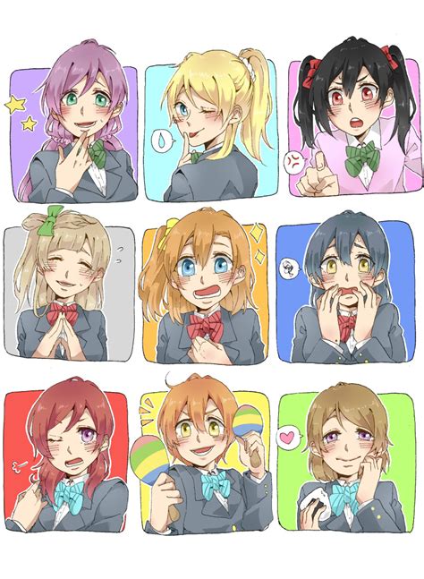 Safebooru 6girls Absurdres Anger Vein Ayase Eli Black Hair Blazer