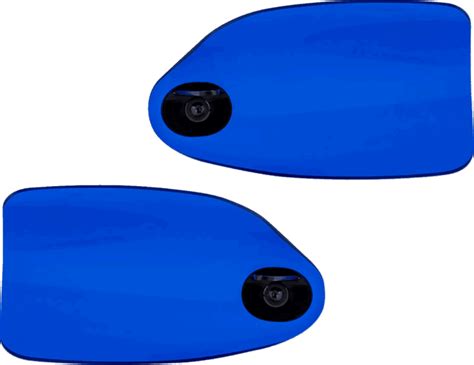 Klock Werks Flare® Handguards 23 25 Harley Davidson Blue Rickrak