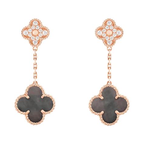 梵克雅宝van Cleef And Arpels Magic Alhambra耳环 2枚四叶幸运图案 Vcarp2r200 小迈步海淘品牌官网