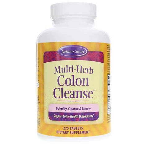 Multi Herb Colon Cleanse Tablets Natures Secret