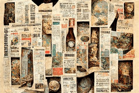 Vintage Newspaper Collage Graphic By Winter Snow · Creative Fabrica