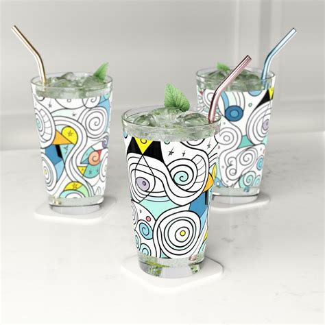 Pint Glass 16oz Water Drinking Glasses Kitchen Glasses Housewarming