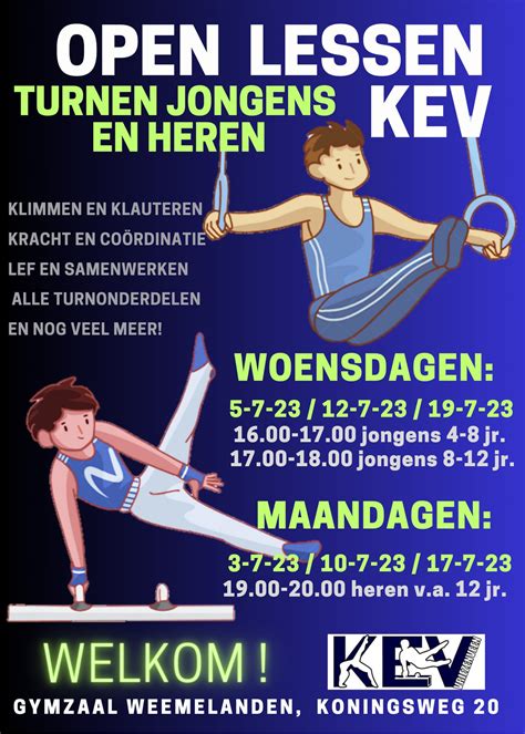 Open Lessen Turnen Jongens En Heren Kev Vriezenveen