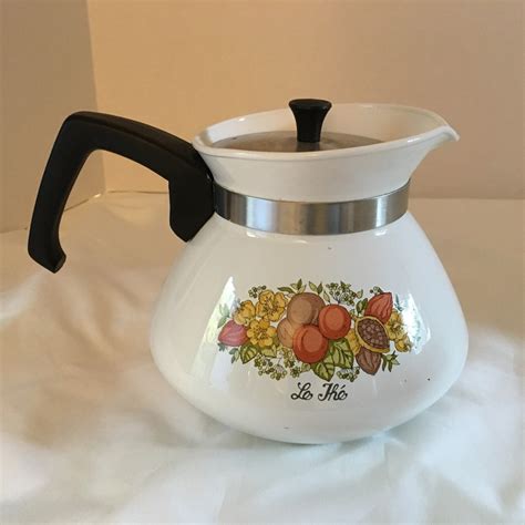 Vintage Corning Ware Le The Spice Of Life 6 Cup Teapot Ebay