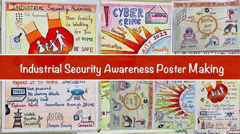 Industrial Safety And Security Awareness Posters Security Awareness