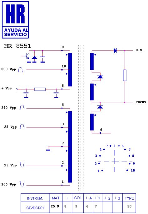 Flyback Transformer Data Sheets Radios Tv
