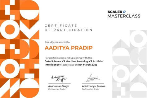 Datascience Machinelearning Ai Scalermasterclass Aaditya Pradip