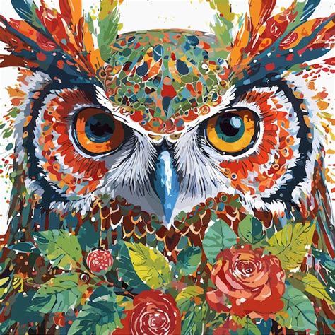 Premium Vector Vector Illustration Of Isolated Abstract Owl Closeup
